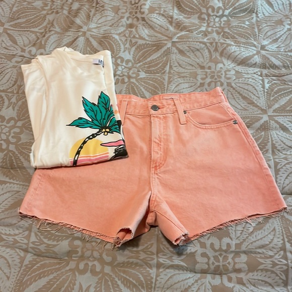 Anthropologie | Shorts | Ag Anthropologie Pink Alexis Short High Rise ...